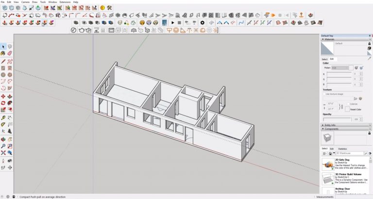 Sketch Floor Plan to 3D in Sketchup