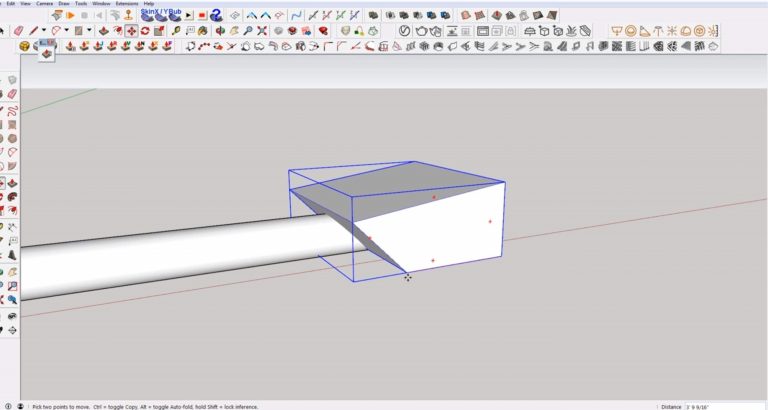 How to Make an Angled Cut in Sketchup | Sketchup Q &A