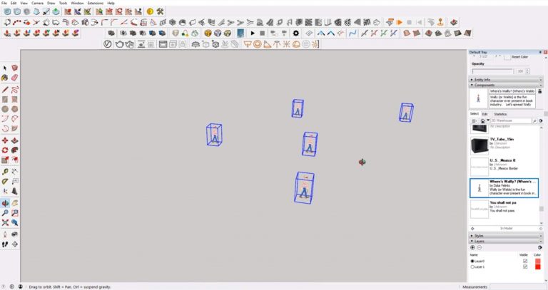 Mass Select Components in Sketchup