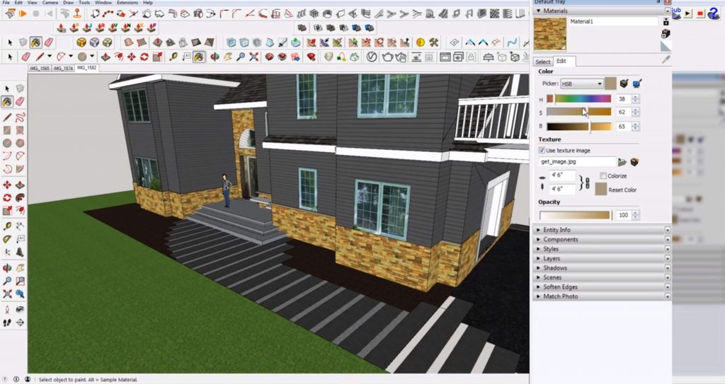 How To Add Materials In Sketchup